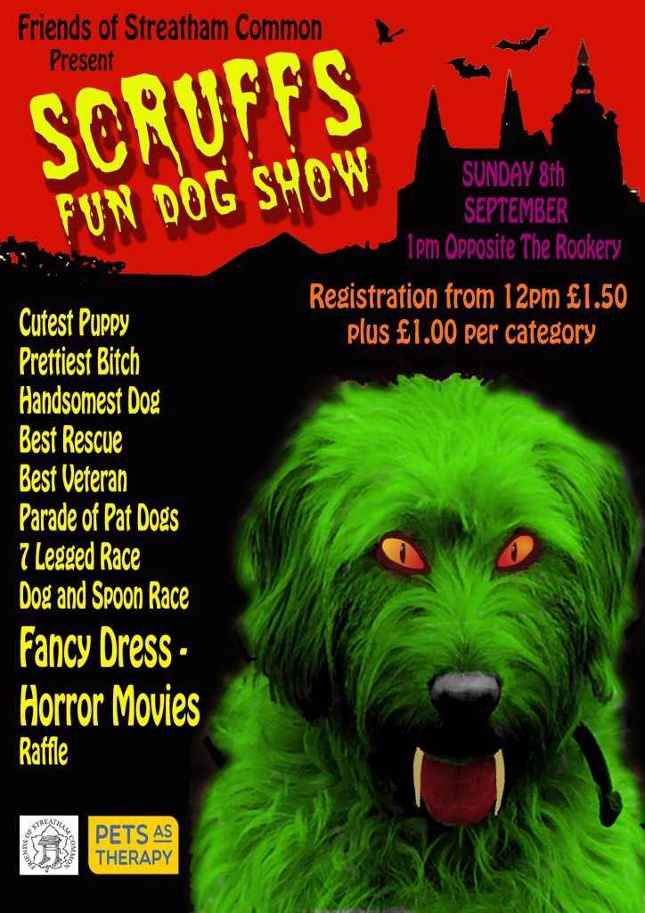 Scruffs Dog Show 8th September 2019 12:00 - Friends of Streatham Common